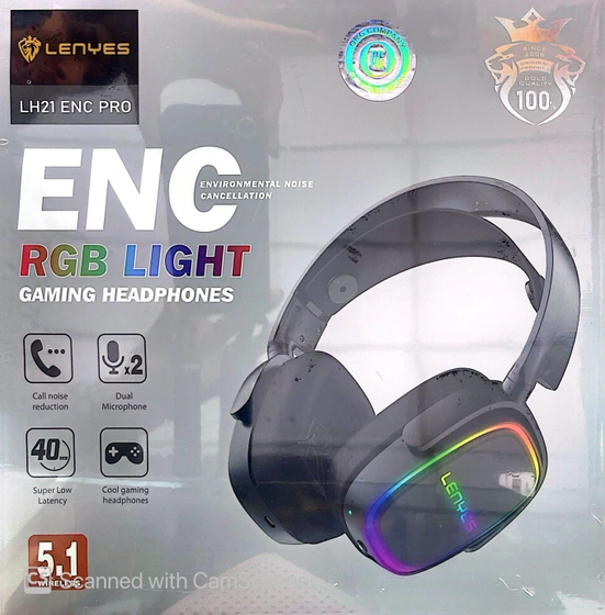 خرید و قیمت هدست وایرلس گیمینگ لنیز مدل LH21 ENC PRO LENYES | ترب