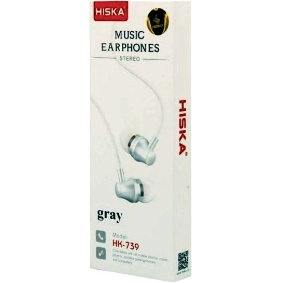 خرید و قیمت هندزفری سیمی هیسکا HISKA مدل HK-739 به طول 120 سانتیمتر | ترب