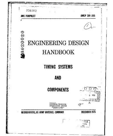 خرید و قیمت دانلود کتاب Engineering Design Handbook - Timing Systems ...