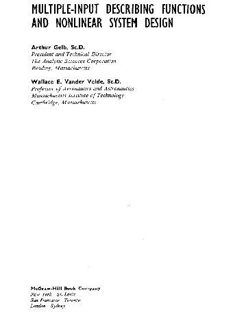 خرید و قیمت دانلود کتاب Multiple-Input Describing Functions and Nonlinear System Design 1968 | ترب