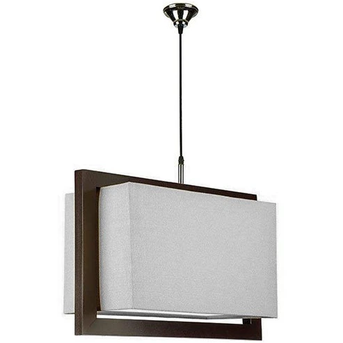 خرید و قیمت چراغ آویز چوبی چشمه نور کد A7040/1H-BR-T شید طوسی | ترب