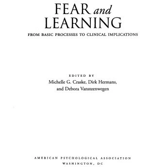خرید و قیمت دانلود کتاب Fear And Learning: From Basic Processes to ...