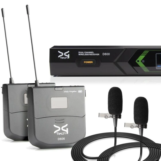 خرید و قیمت میکروفن بی سیم دو یقه ای دیجی تک DG Tech D6062 | ترب