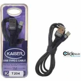 خرید و قیمت کابل شارژ type c برند KAISER T204 1M | ترب