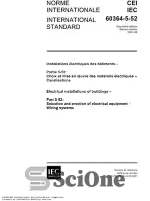 خرید و قیمت دانلود کتاب IEC 60364-5-52 Electrical installations of buildings - Selection and ...