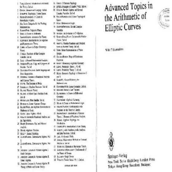 خرید و قیمت دانلود کتاب Advanced Topics In The Arithmetic Of Elliptic