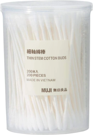 خرید و قیمت غنچه های پنبه ای نازک MUJI (200 قطعه)، سفید - کوچک - ارسال 20 روز کاری | ترب