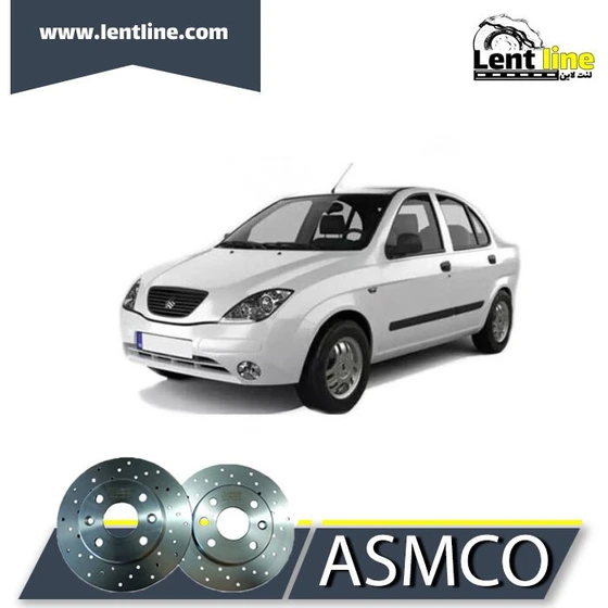 خرید و قیمت دیسک ترمز سوراخ دار تیبا برند ASMCO | ترب