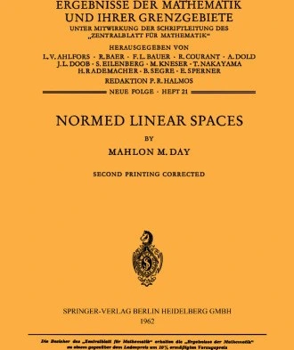 خرید و قیمت دانلود کتاب Normed Linear Spaces 1962 | ترب