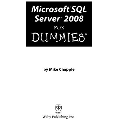 خرید و قیمت دانلود کتاب Wiley Microsoft SQL Server 2008 for Dummies | ترب