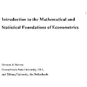 خرید و قیمت دانلود کتاب Intro to the Math. and Stat. Foundations of Econometrics | ترب