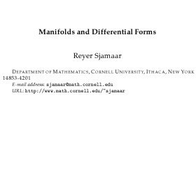 خرید و قیمت دانلود کتاب Manifolds and differential forms | ترب