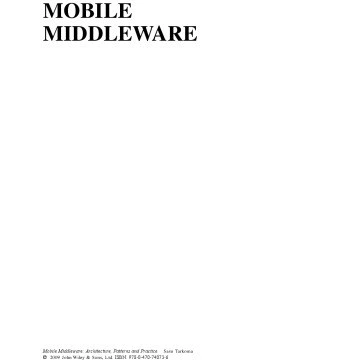 خرید و قیمت دانلود کتاب Mobile Middleware: Architecture, Patterns and ...
