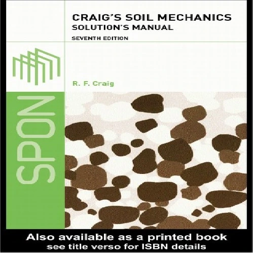خرید و قیمت حل المسائل انگلیسی کتاب مکانیک خاک R.F. Craig ویرایش هفتم | ترب