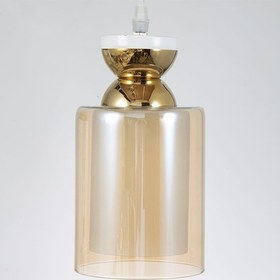 خرید و قیمت چراغ آویز چشمه نور کد G645/1H-WT-G طلایی | ترب