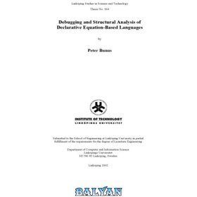 خرید و قیمت دانلود کتاب Debugging and structural analysis of declarative equation-based ...