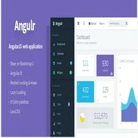 خرید و قیمت قالب Angulr – قالب پنل مدیریت بر پایه AngularJS | ترب