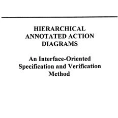 خرید و قیمت دانلود کتاب Hierarchical Annotated Action Diagrams: An Interface-Oriented ...