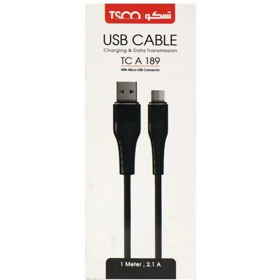 خرید و قیمت کابل تبدیل USB به microUSB تسکو مدل TCA 189 | ترب