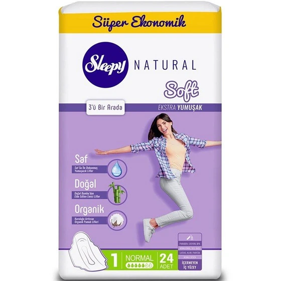 خرید و قیمت نوار بهداشتی فوق العاده نرم اسلیپی Sleepy مدل Normal سایز 1 ...