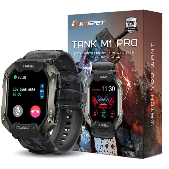 خرید و قیمت ساعت هوشمند شیائومی مدل KOSPET TANK M1 PRO با نمایشگر AMOLED | ترب