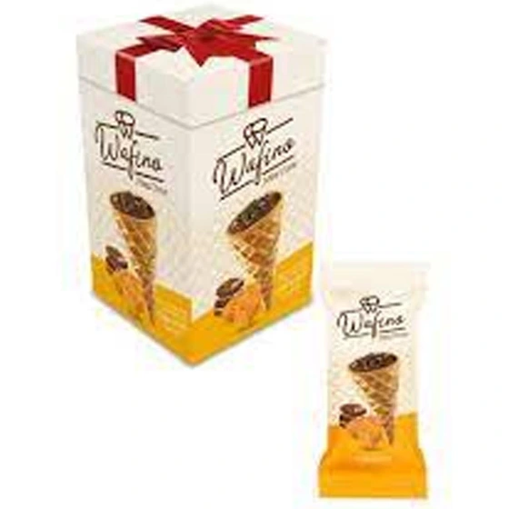 خرید و قیمت ویفر بستنی مینی وافینو Wafino Mini Cone کرم کاراملی 18 عدد ...