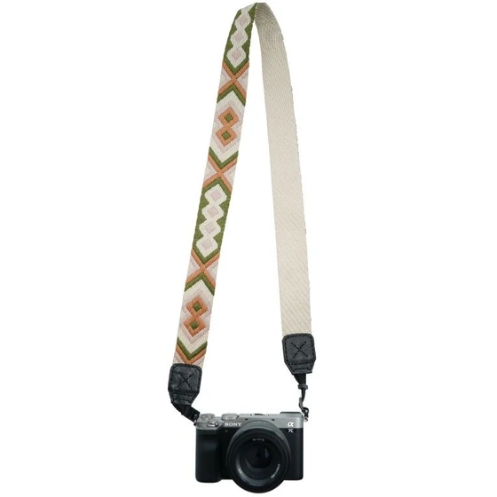 خرید و قیمت بند دوربین طرح بوهو سبز کرم Bandino Camera neck Strap Cream ...