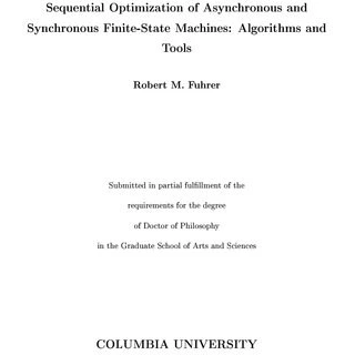 خرید و قیمت دانلود کتاب Sequential Optimization of Asynchronous and Synchronous Finite-State ...