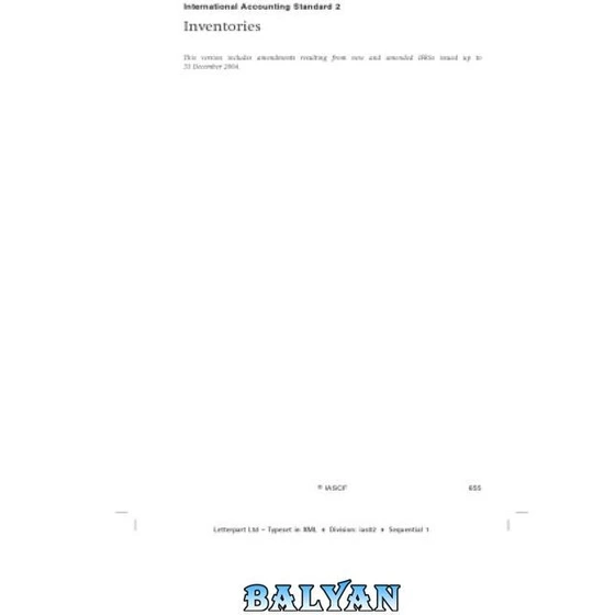 خرید و قیمت دانلود کتاب International Accounting Standard 2 ...