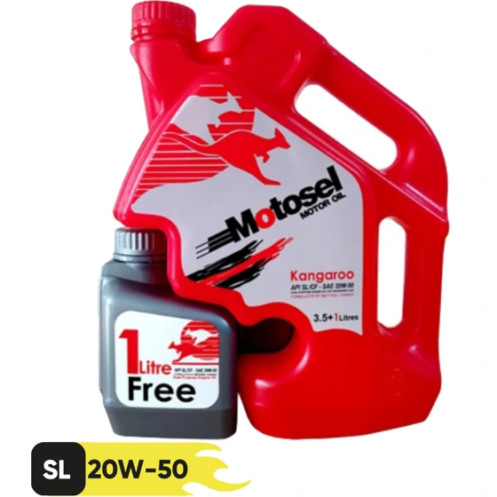 خرید و قیمت روغن موتور خودرو موتوسل مدل Kangaroo SL 20W_50 حجم 4.5 لیتر | ترب