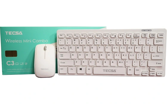 خرید و قیمت ست موس و کیبورد بی سیم تکسا مدلTECSA Wireless Mini Combo C3 ...