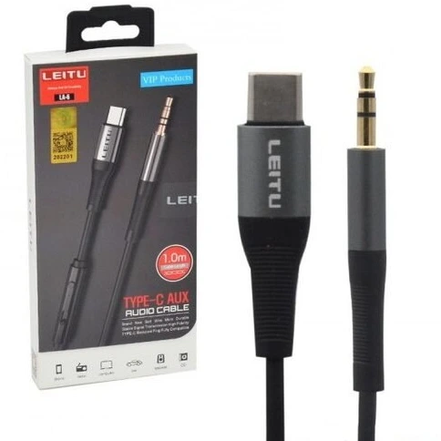 خرید و قیمت کابل Type-C به صدا (AUX) طول 1 متر لیتو (LEITU) مدل LA-6 | ترب