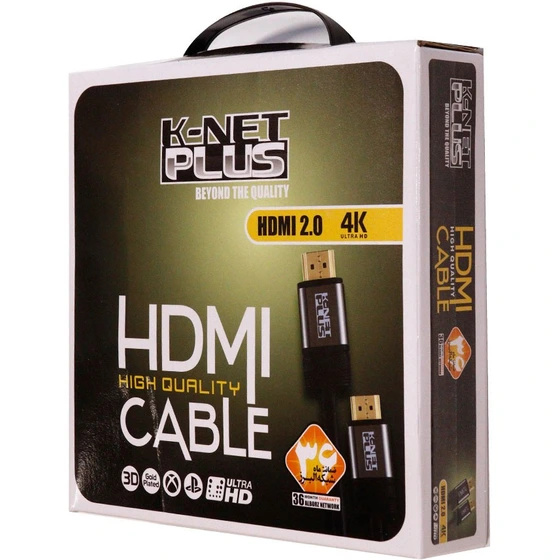 خرید و قیمت کابل HDMI 4K VER2 متراژ 10 متر برند KNET PLUS مدل KP-CH20100 | ترب