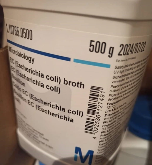 خرید و قیمت محیط کشت EC BROTH 500 Gr مرک آلمان / 2024/07 EXP | ترب
