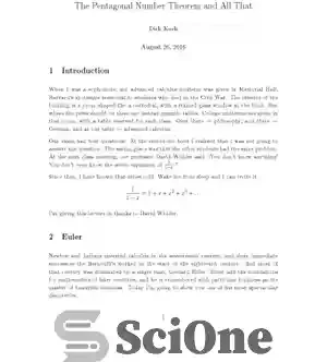 خرید و قیمت دانلود کتاب The Pentagonal Number Theorem and All That ...