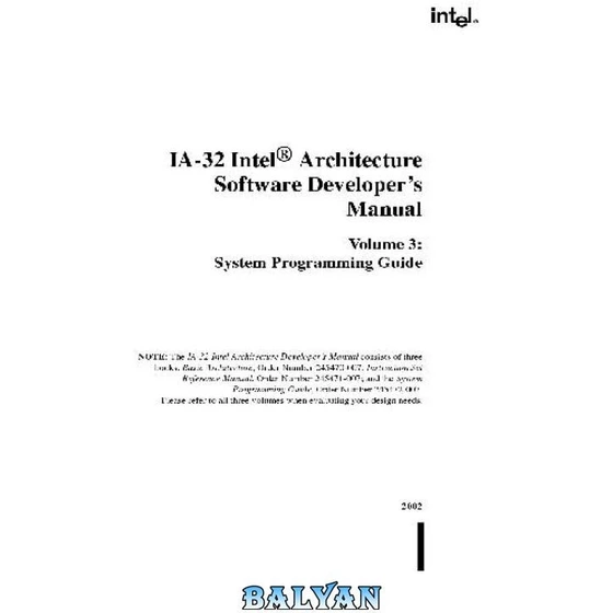 خرید و قیمت دانلود کتاب IA-32 Intel® Architecture Software Developer’s ...