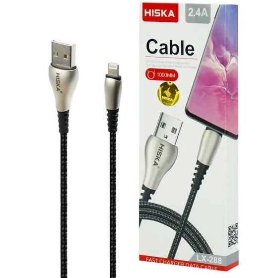 خرید و قیمت کابل آیفون هیسکا مدل HISKA LX-288 Lightning | ترب