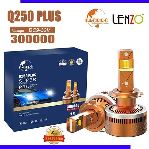 خرید و قیمت هدلایت Q250 plus تک پرو لنزو پایه H4 | ترب