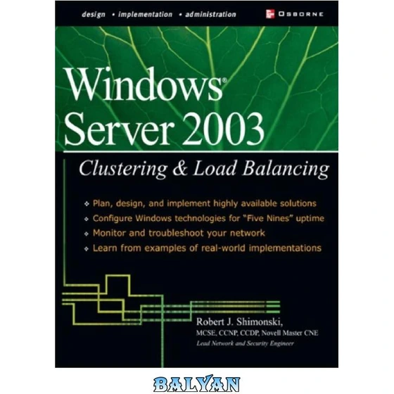 خرید و قیمت دانلود کتاب Windows Server 2003 Clustering And Load Balancing ترب