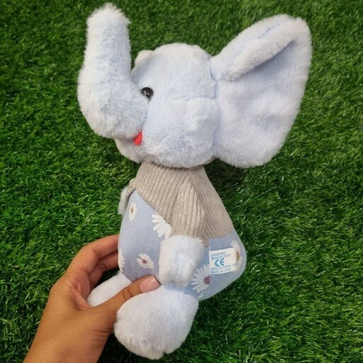 خرید و قیمت عروسک فیل پلیشی جلیقه پوش ضد حساسیت | ترب