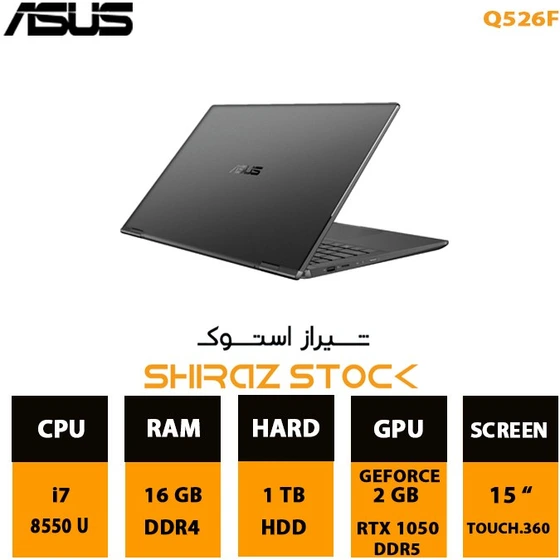 خرید و قیمت لپ تاپ استوک ASUS Q526F | i7-8550 U | 16GB-DDR4 | 1TB-HDD ...