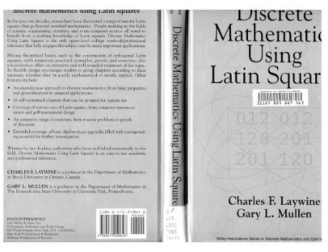 خرید و قیمت دانلود کتاب Discrete Mathematics Using Latin Squares | ترب