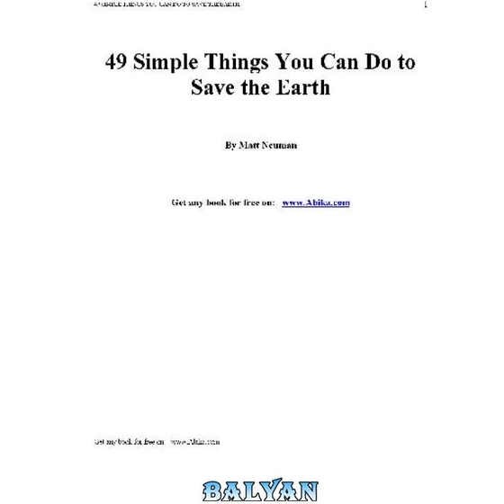 خرید و قیمت دانلود کتاب 50 Simple Things Kids Can Do to Save the Earth ...