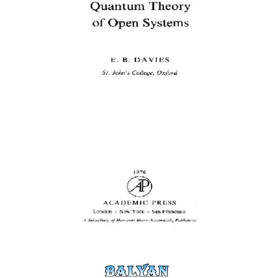 خرید و قیمت دانلود کتاب Quantum Theory of Open Systems | ترب