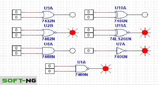 خرید و قیمت پیاده سازی گیت های منطقی با گیت Nand در مولتی سیم ترب