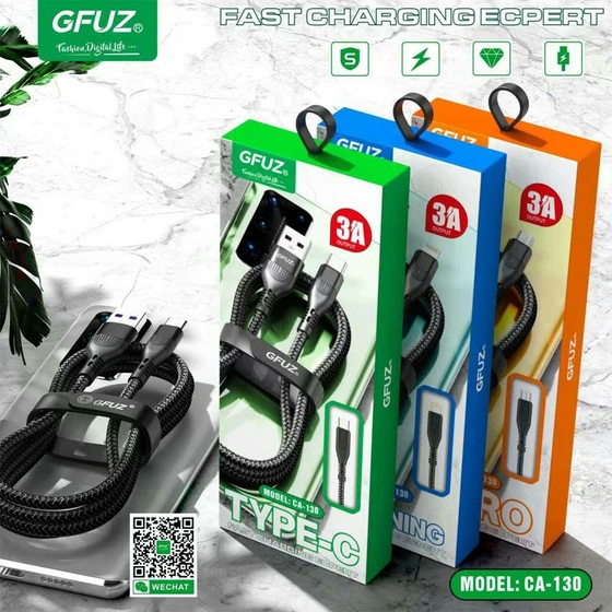 خرید و قیمت کابل شارژ TYPE C جیفیوز GFUZ CA-130 | ترب