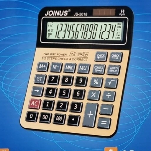 خرید و قیمت ماشین حساب js5018 دکمه شیشه ایی | ترب