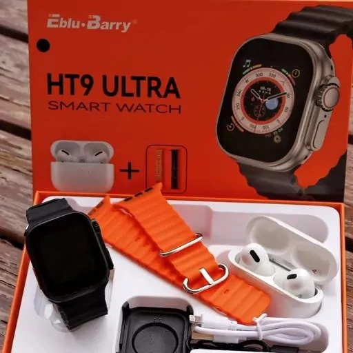 خرید و قیمت جدیدترین نسل ساعت هوشمند با ایرپاد و دو بند اوشن HT9 Ultra ...