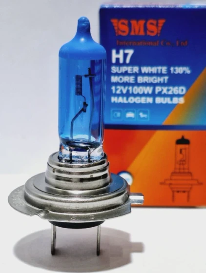 خرید و قیمت لامپ H7 12V100W PX26D سفید یخی (SMS) | ترب