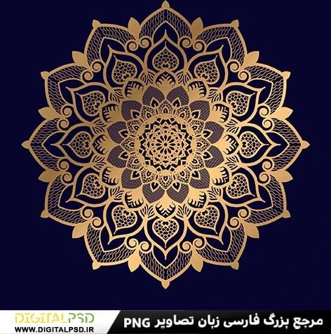 خرید و قیمت دانلود وکتور گل تزئینی وکتور شمسه | ترب